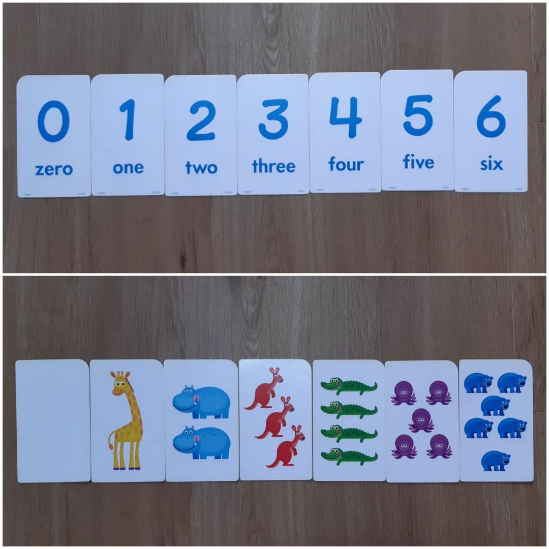 Counting Flash Cards ☆ 52 Flash Cards ☆ Number Magnetic Buttons - 1 to ...
