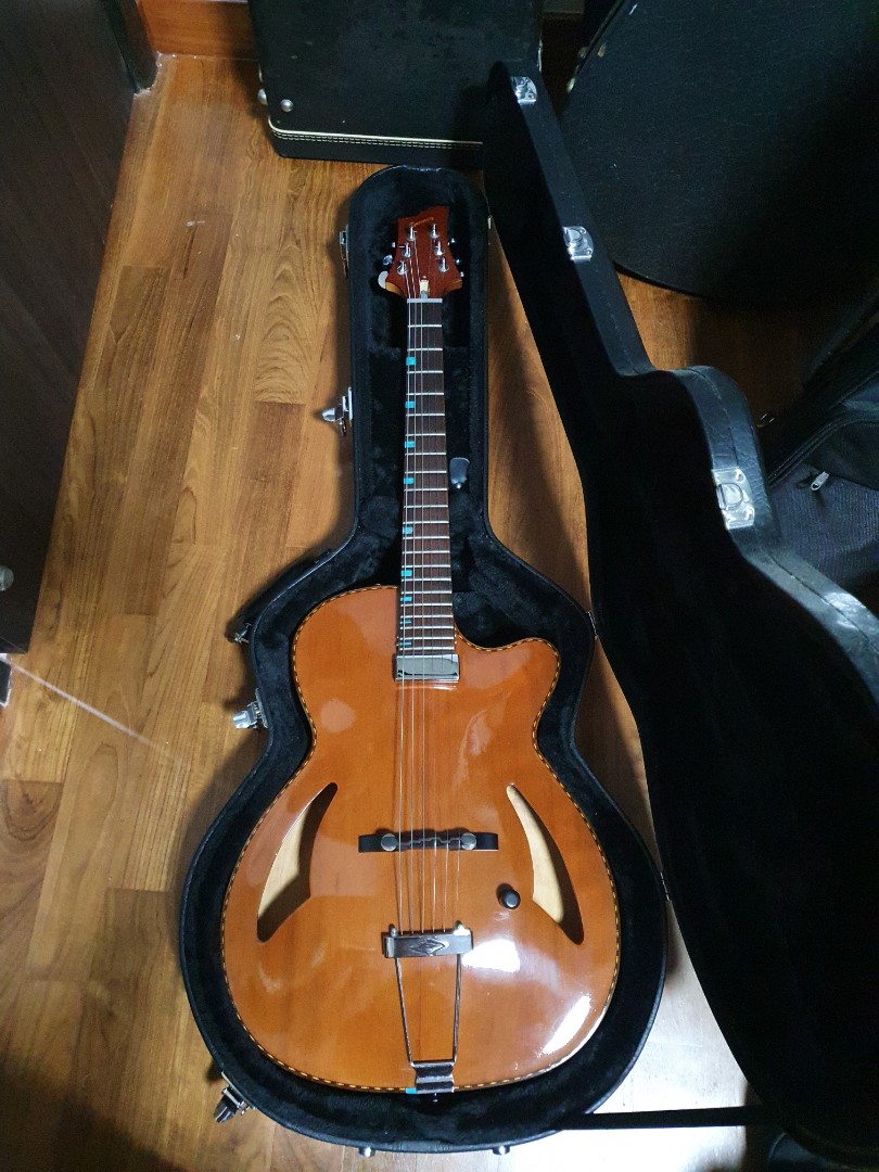 Custom Gypsy Jazz Acoustic Acoustic Electric Guitar, Hobbies & Toys ...