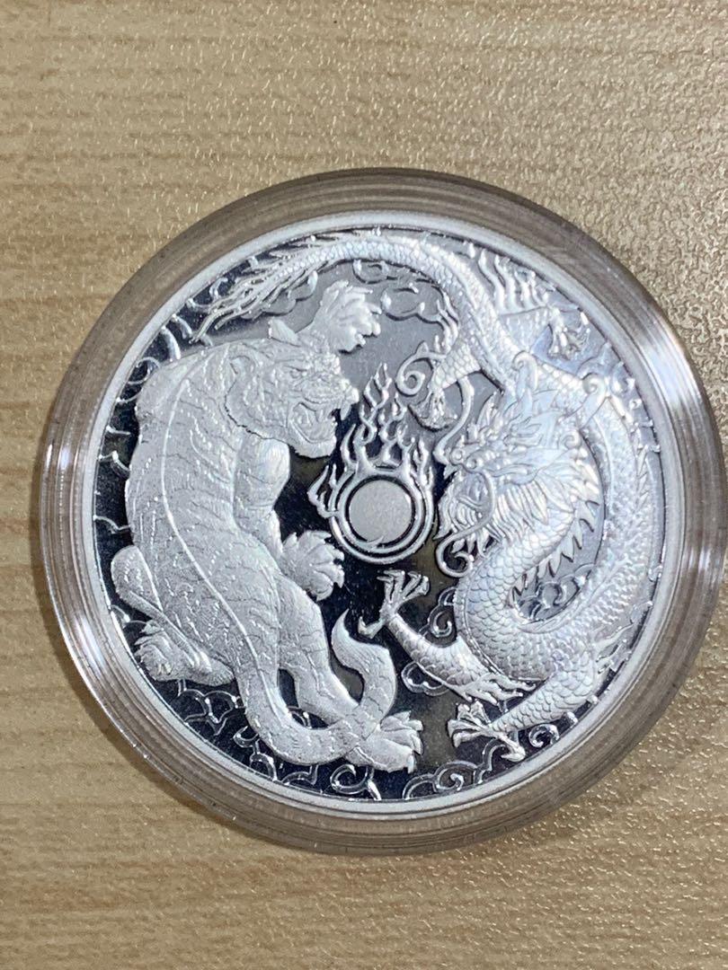 Dragon & tiger 1oz silver proof coin, Hobbies & Toys, Collectibles ...