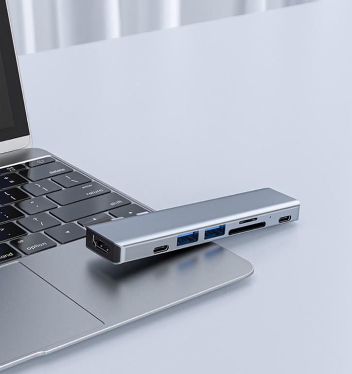 Dual USB Type C to Thunderbolt 3 + HDMI + USB 3.0 + Card Reader Multi ...