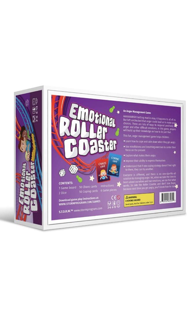 Emotional Rollercoaster (Anger Management / Therapy Board Game for Kids ...
