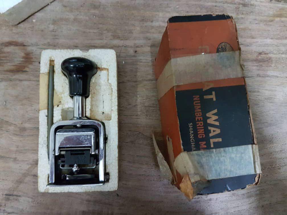 Great wall numbering machine model 45, Hobbies & Toys, Stationery ...