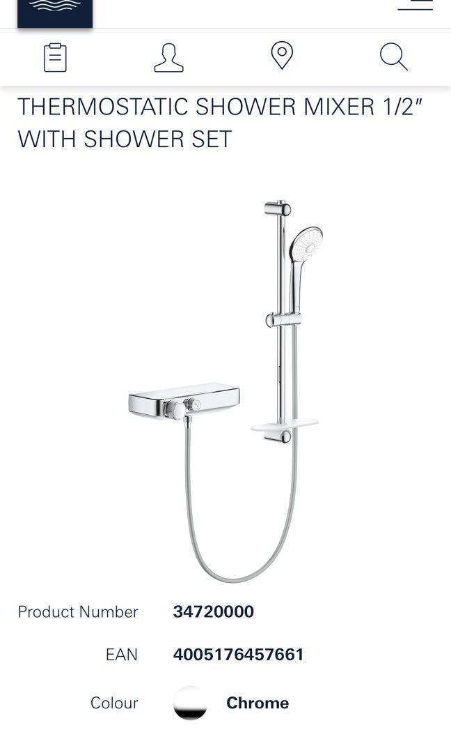 Grohe 34721000 GROHTHERM SMARTCONTROL THERMOSTATIC euphoria 110 SHOWER ...