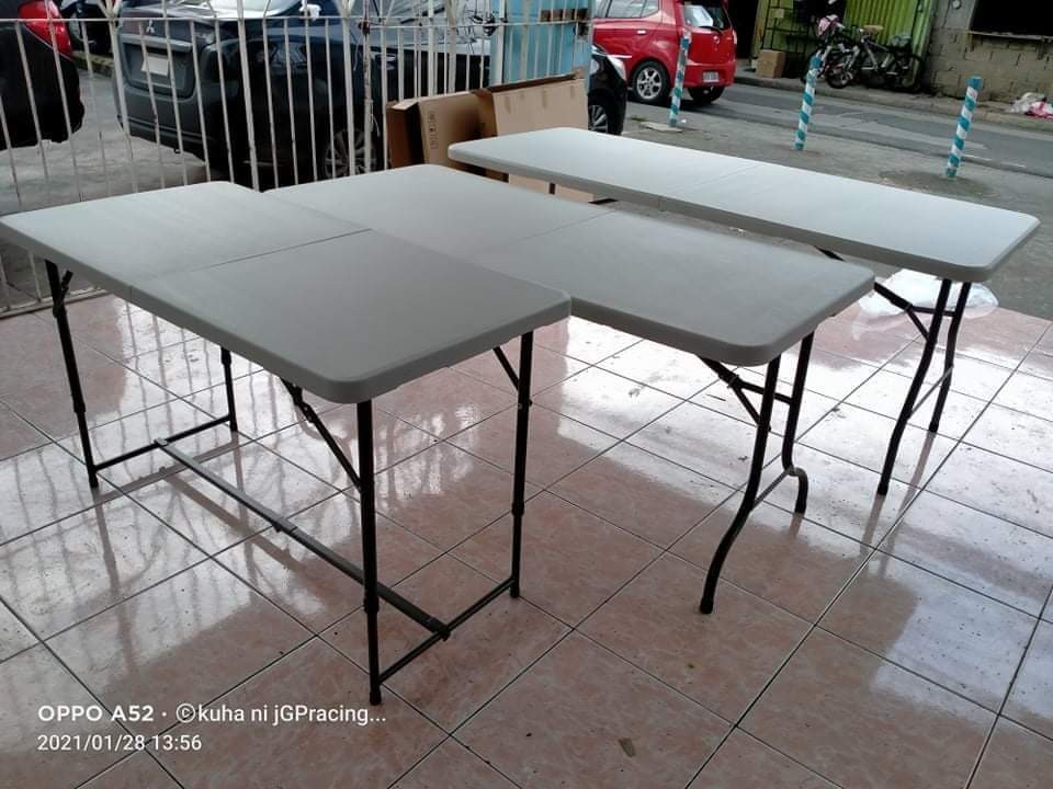 Hard Plastic Foldable Table, Furniture & Home Living, Furniture, Tables ...