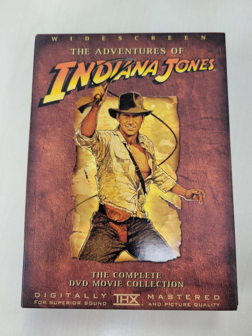 INDIANA JONES DVD boxset, 興趣及遊戲, 音樂樂器 & 配件, 音樂與媒體 - CD 及 DVD - Carousell