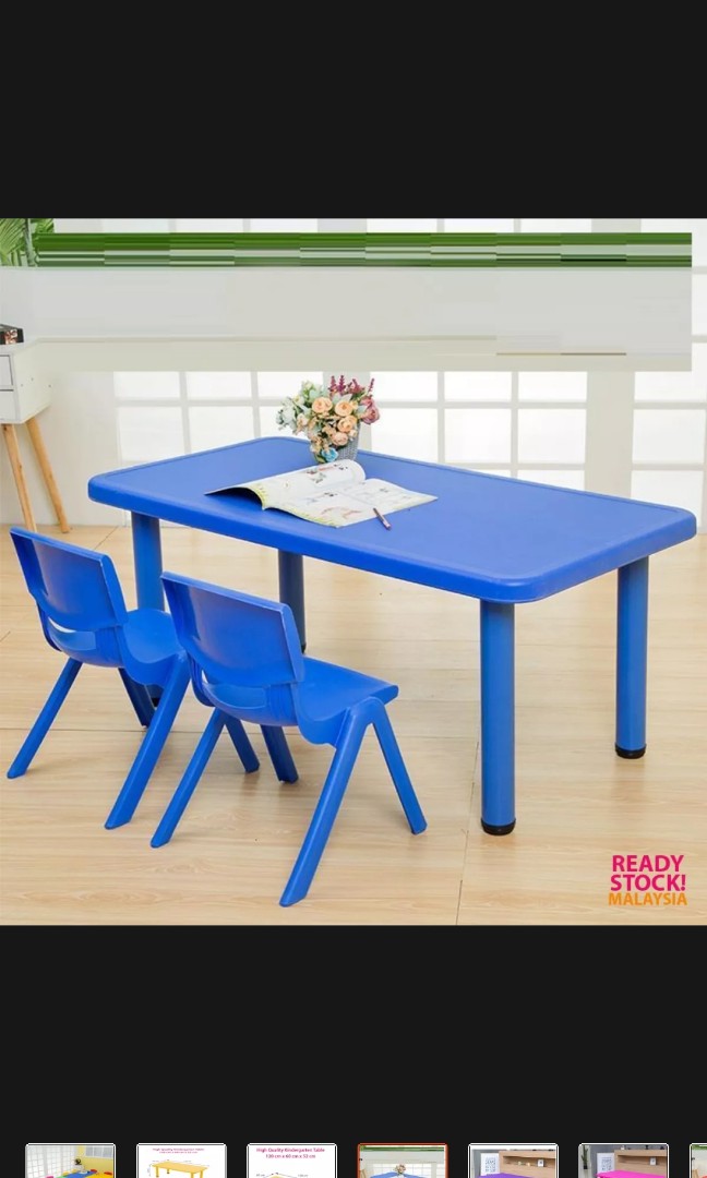 Big Kids Table and Chair with 2 kids chair Free extra one chair (Equine ...
