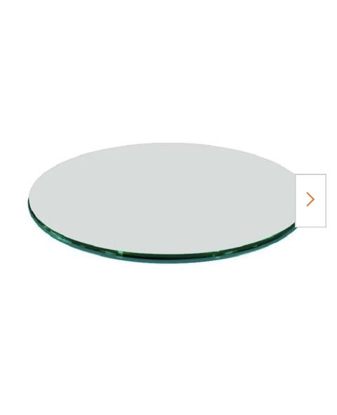 large round glass table top, Furniture & Home Living, Furniture, Tables ...