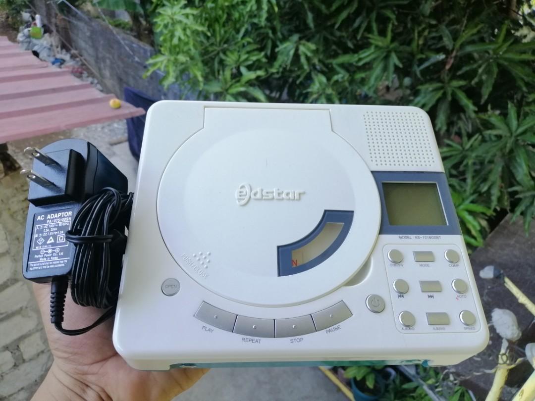 Made in Korea Edstar CD/MP3 PORTABLE PLAYER with built in speaker with ...