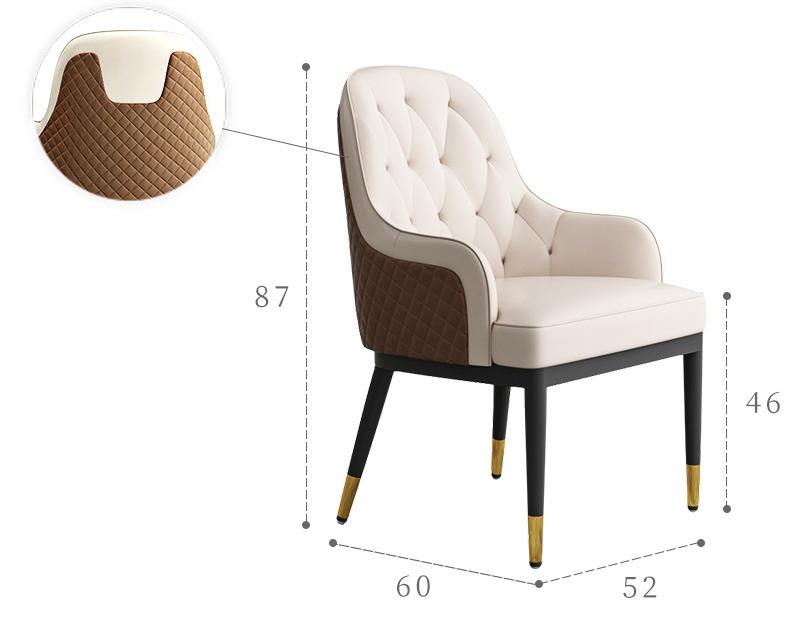MATTHIAS Designer Series - Luxury Leather True Comfort Dining Chair ...