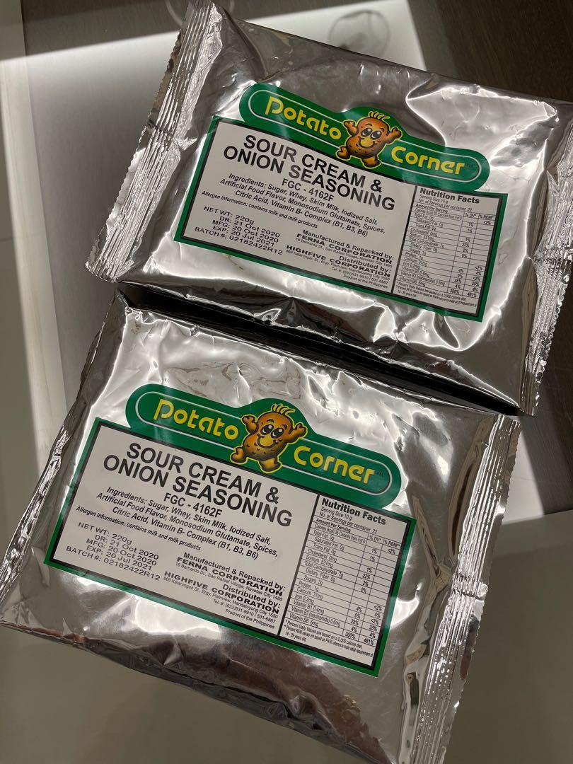 Original Potato Corner Flavored Powder Sour Cream, Food & Drinks, Other ...
