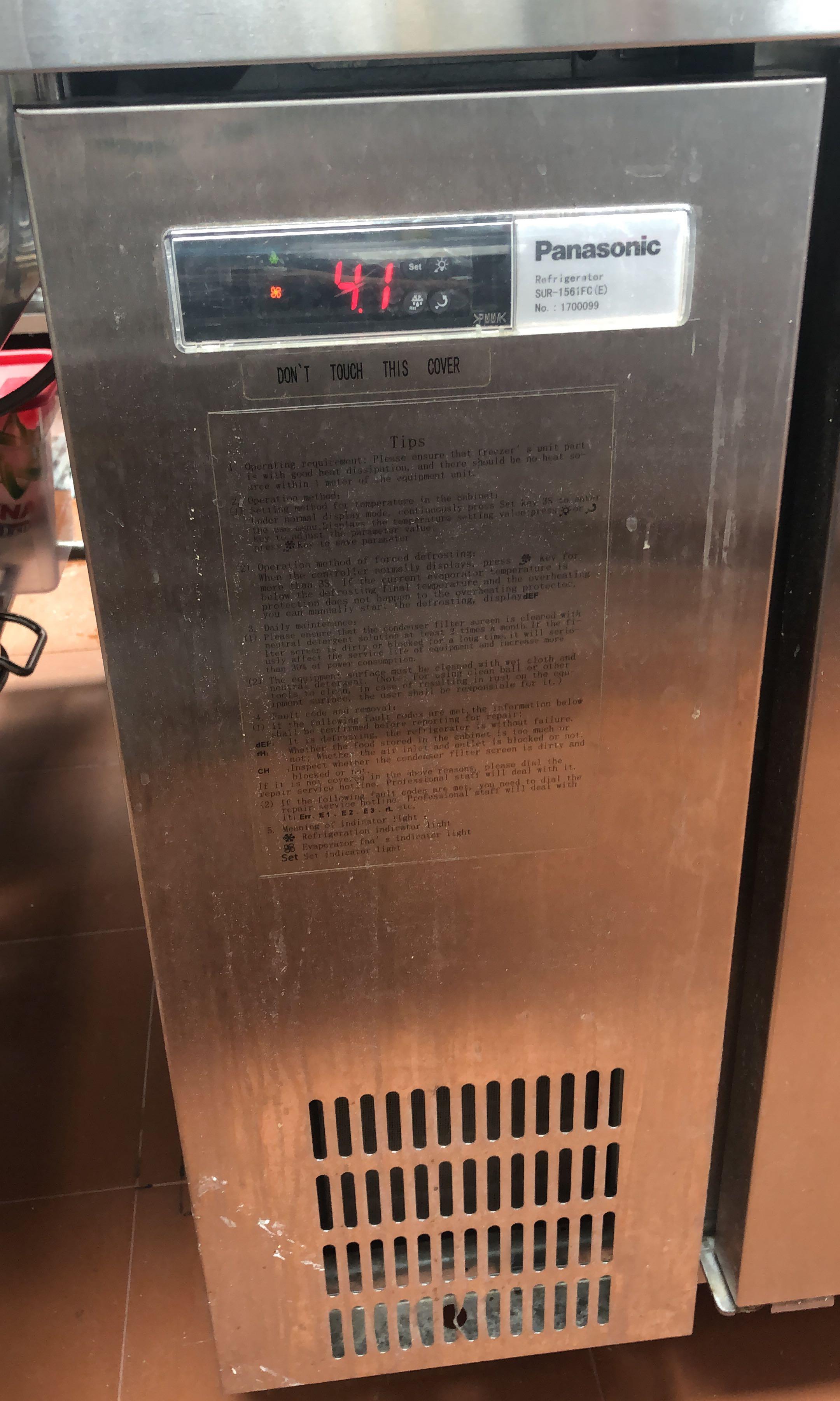 Panasonic counter top chiller with open top., Furniture & Home Living ...