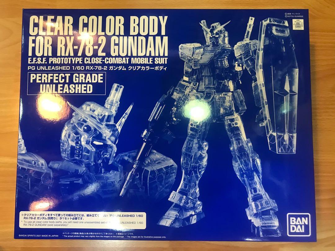 Pb Bandai 魂商店限定 PERFECT GRADE PG UNLEASHED CLEAR COLOR BODY FOR RX-78-2 ...