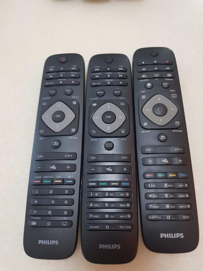 Philips original tv remote control, TV & Home Appliances, TV ...