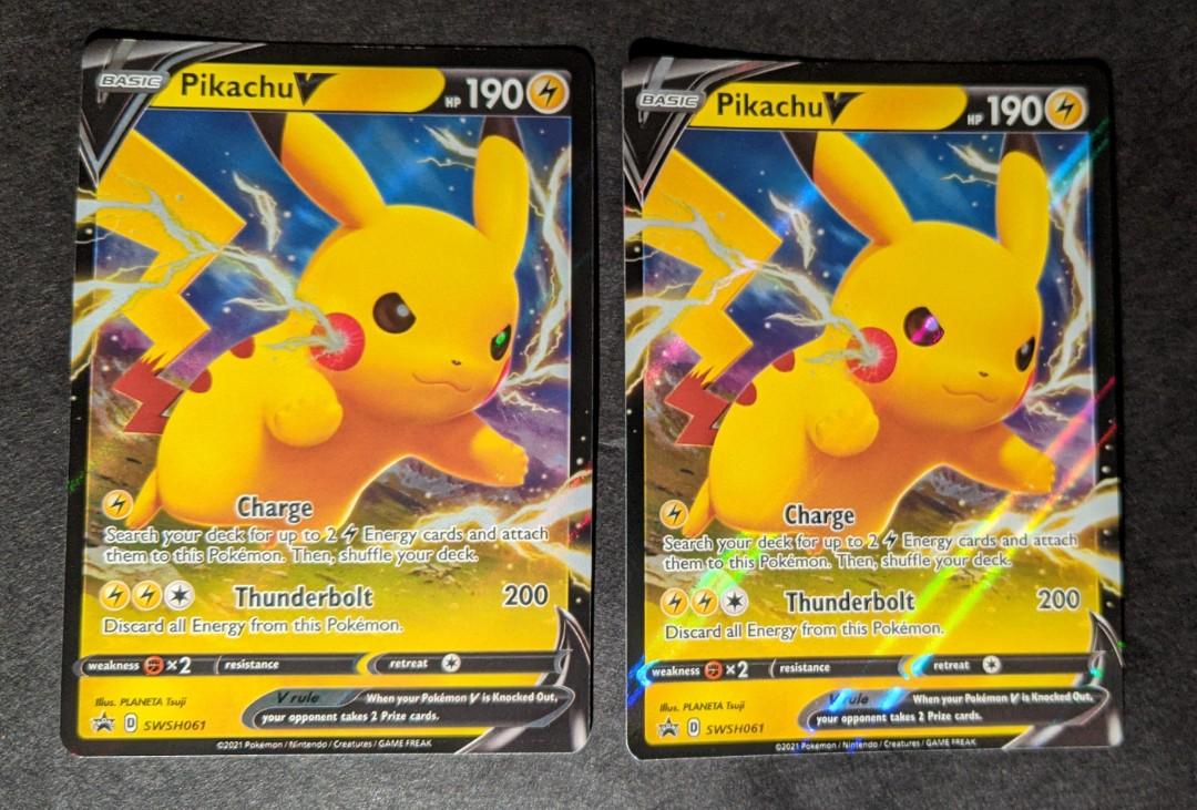 Pikachu V SWSH061 Promo Pokemon Card Tcg, Hobbies & Toys, Toys & Games ...