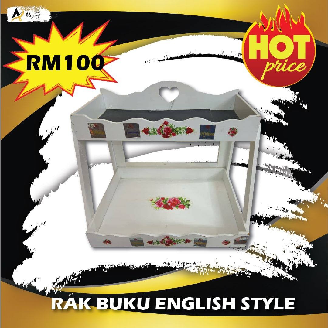 Rak Buku English Style, Furniture & Home Living, Furniture, Shelves ...