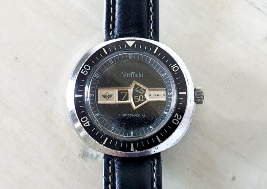 Rare 1960's Sheffield Digital Mechanical (Jumping Hours) Vintage Swiss ...