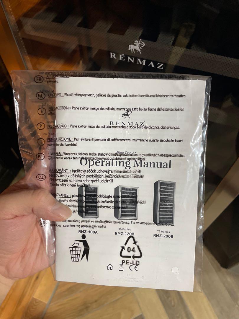 Renmaz wine chiller / fridge, TV & Home Appliances, Kitchen Appliances ...