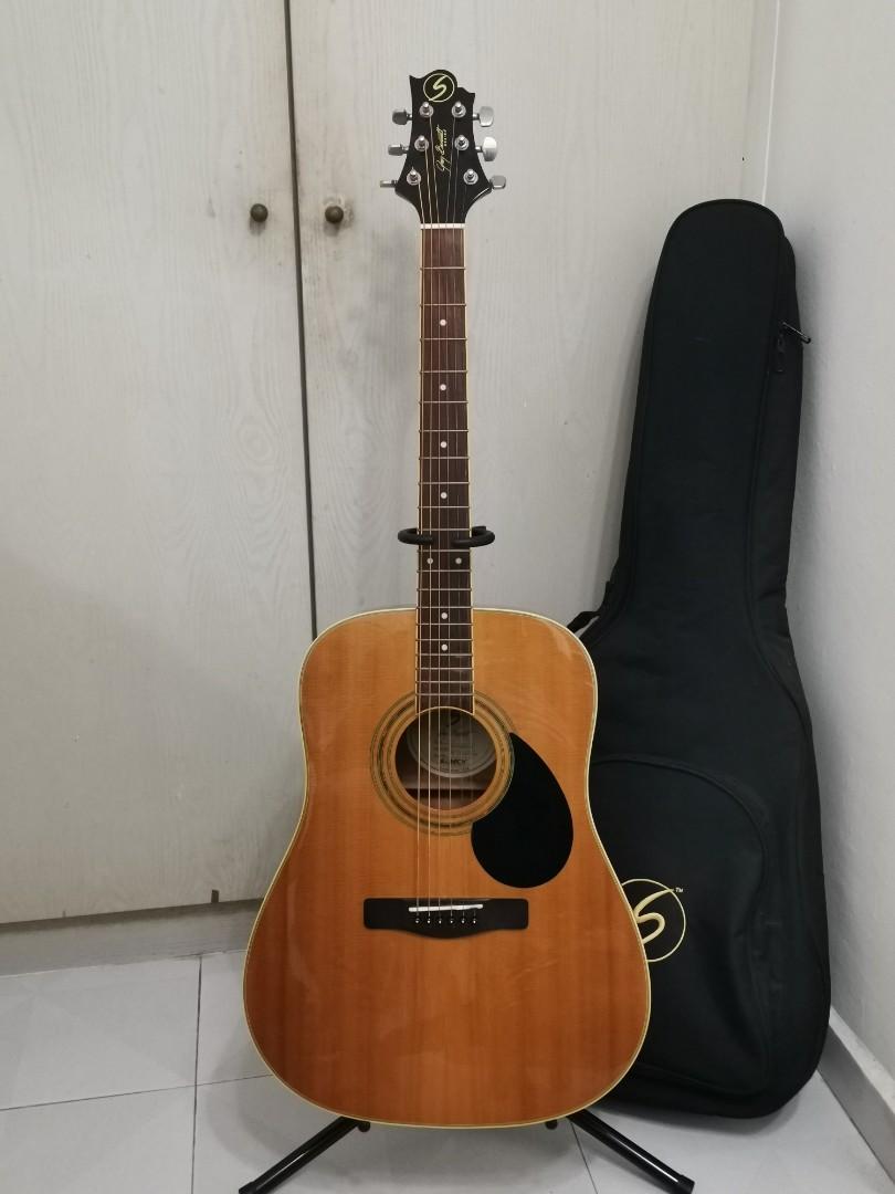 Samick Acoustic Guitar, Hobbies & Toys, Music & Media, Musical ...