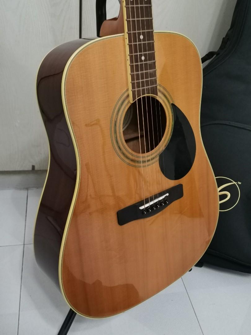 Samick Acoustic Guitar, Hobbies & Toys, Music & Media, Musical ...