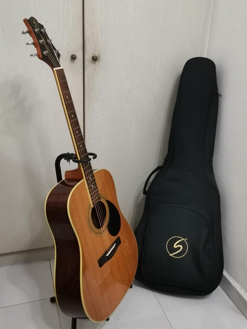 Samick Acoustic Guitar, Hobbies & Toys, Music & Media, Musical ...