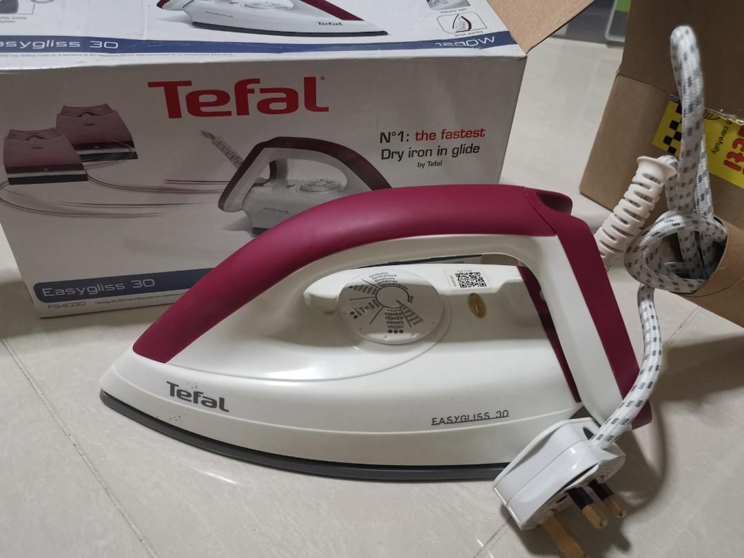TEFAL FS4030 EASYGLISS DRY IRON 1200W, TV & Home Appliances, Irons & Steamers on Carousell