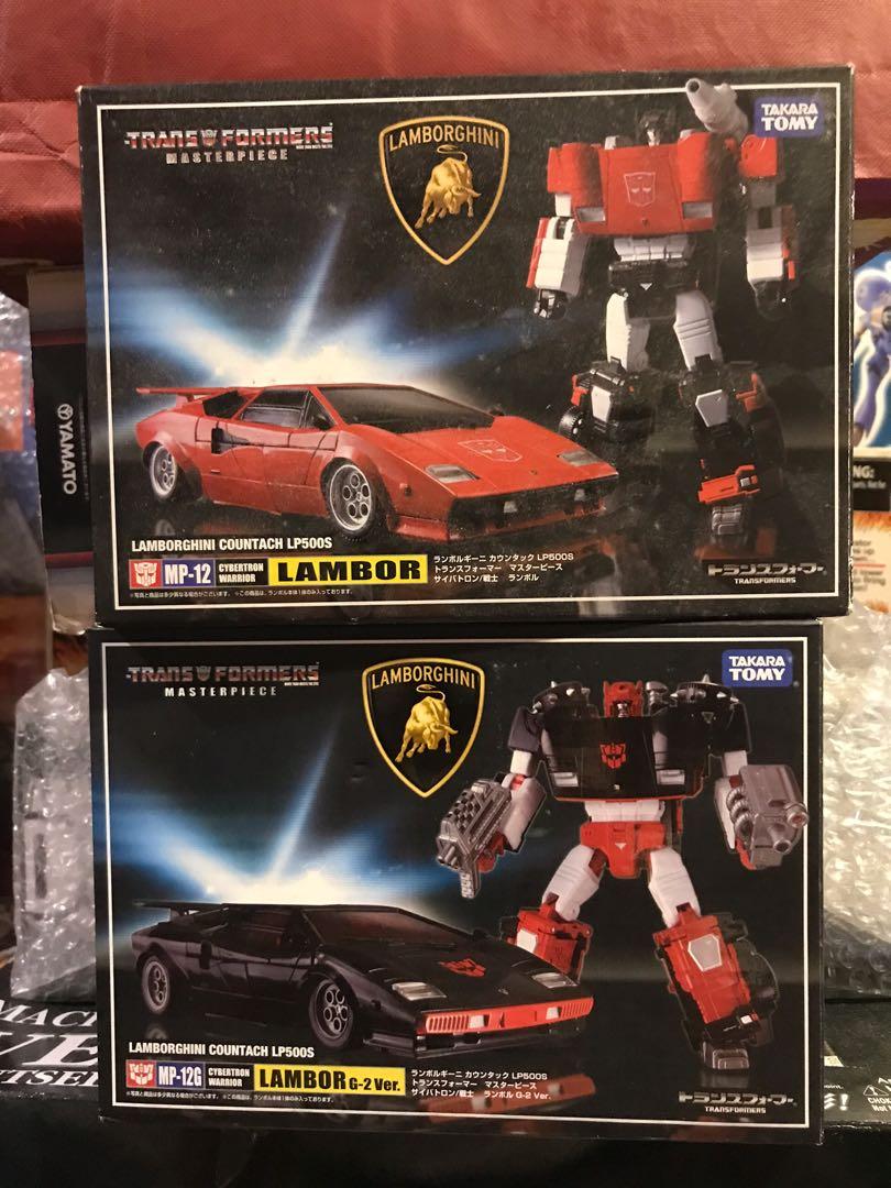 TRANSFORMERS MASTERPIECE BIB LAMBOR MP-12 & MP-12G TAKARA ORGINAL ...