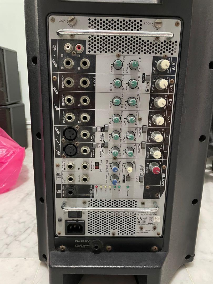 Yamaha STAGEPAS Speakers 250M & 150M Dual Monitor Portable PA System ...