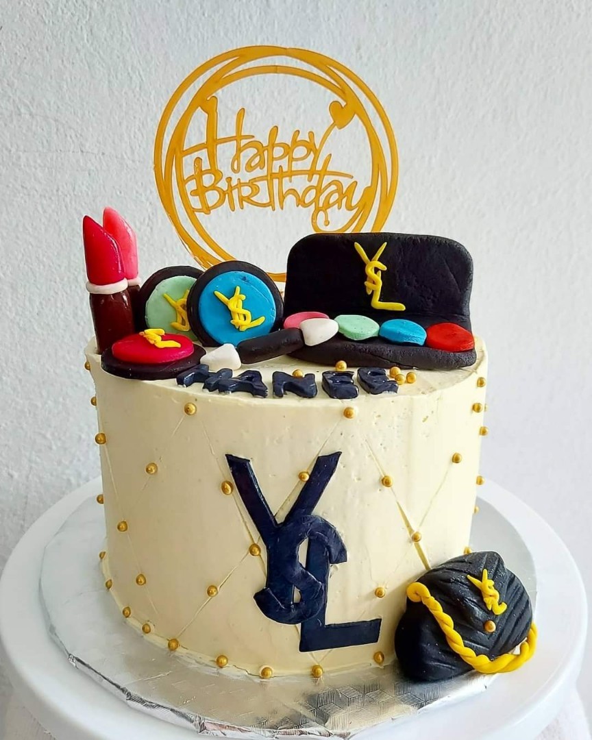 YSL birthday cake ( Custom cake ), Food & Drinks, Homemade Bakes on ...