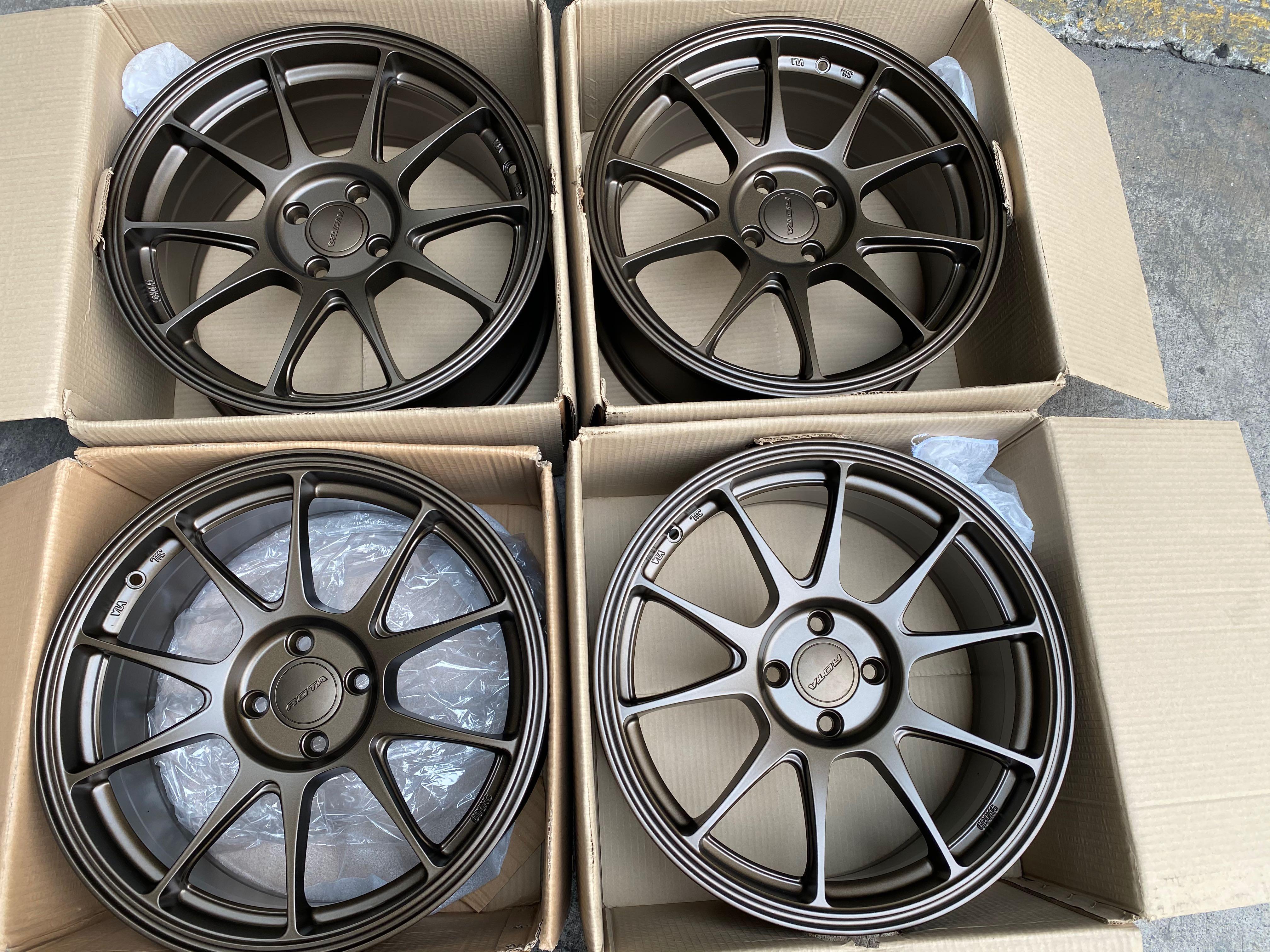 17" Rota Titan Bronze 4Holes pcd 100 Bnew Mags, Car Parts & Accessories ...