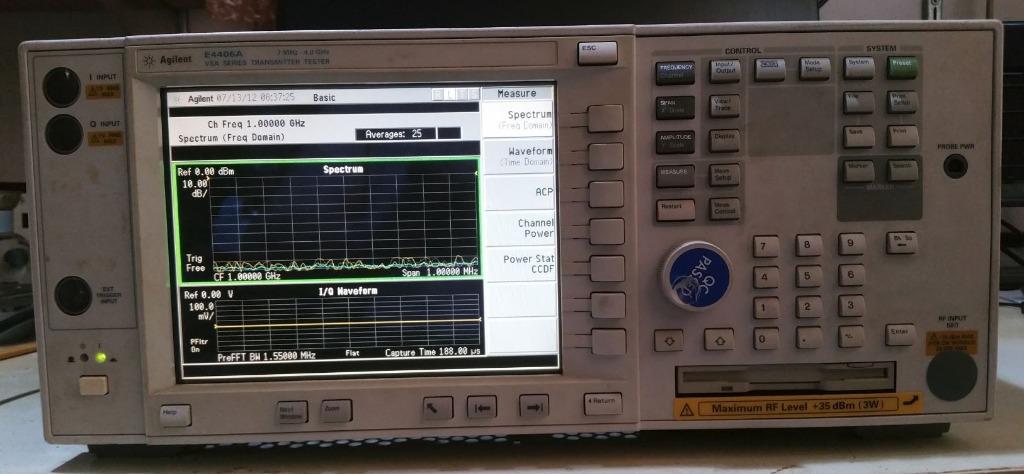 AGILENT E4406A VSA Transmitter Tester, 7 MHz to 4 GHz [TAG KeySight ...