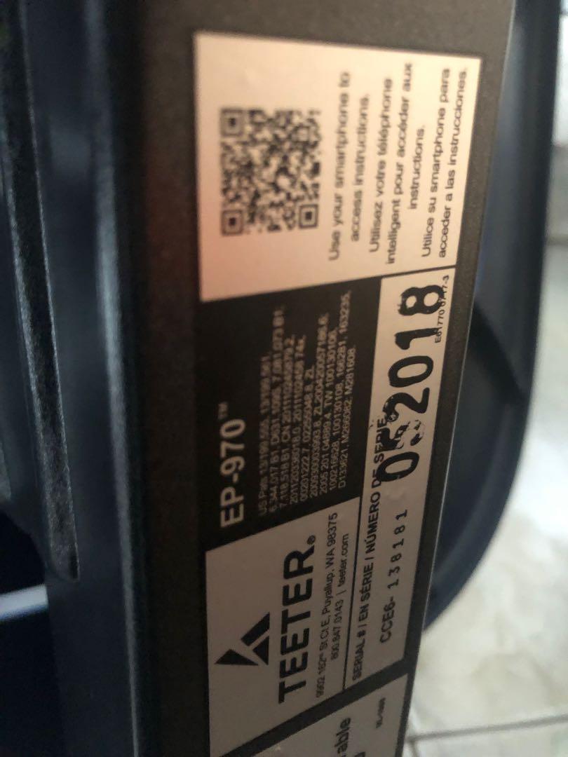 Aibi teeter inversion table EP-970 (display set), Sports Equipment ...