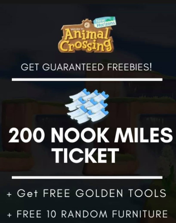 Animal Crossing New Horizons Nook Miles NMT and Tools, Video Gaming ...