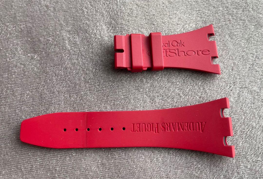 Audemars Piguet ROO 42mm Rubber strap XS (Red), Luxury, Watches on ...