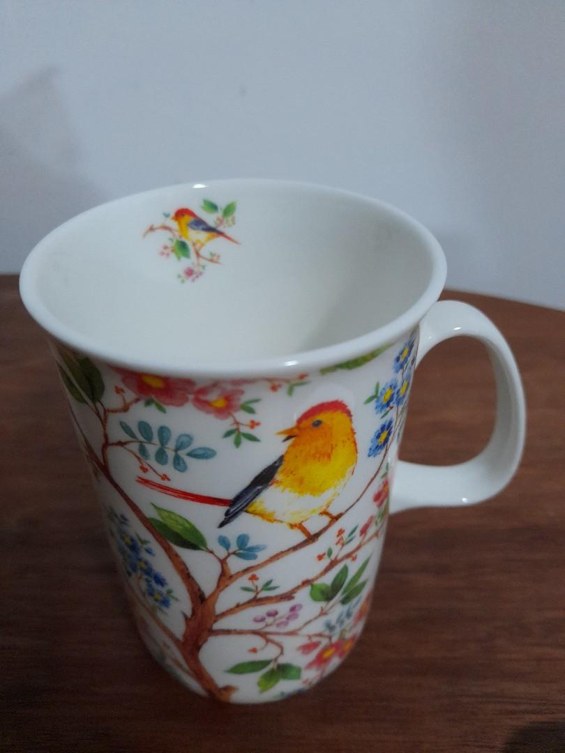 Ashdene Bone China Mug & Melamine Snack Tray, Furniture & Home Living ...