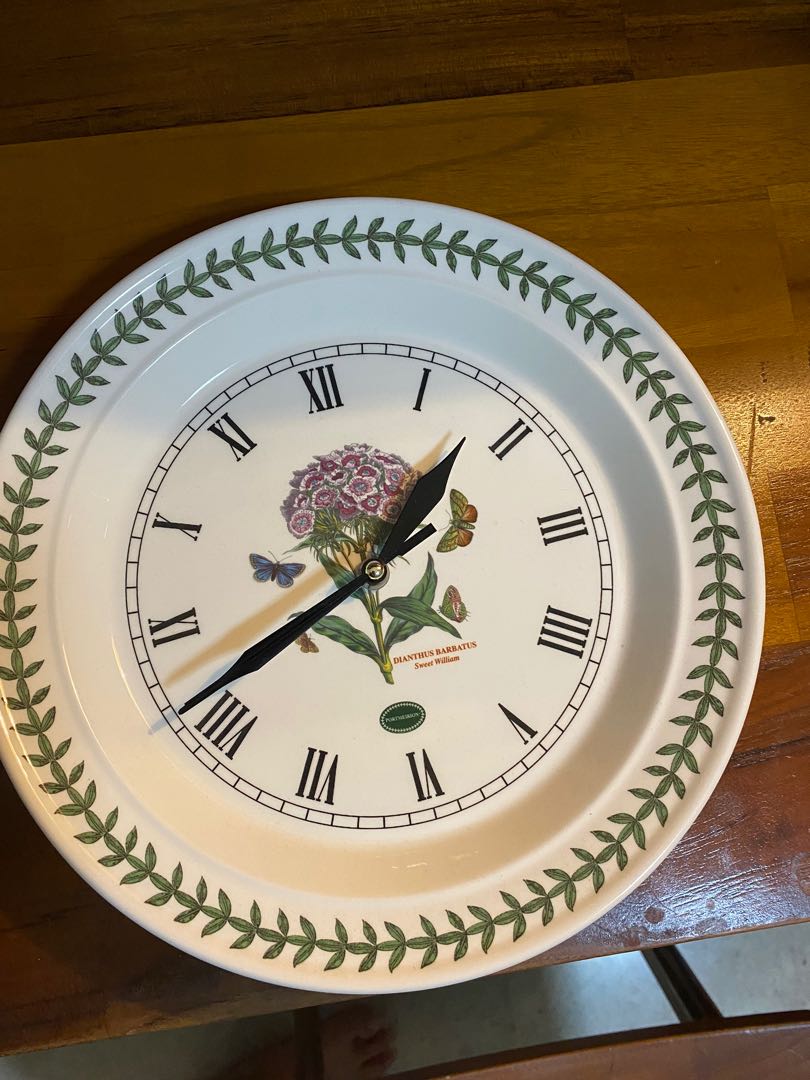 Authentic Portmeirion Wall Clock, Furniture & Home Living, Home Decor ...