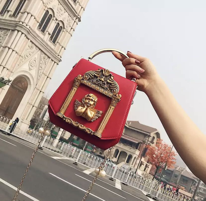 Baroque Angel Bag In Crimson, Women's Fashion, Bags & Wallets, Cross ...