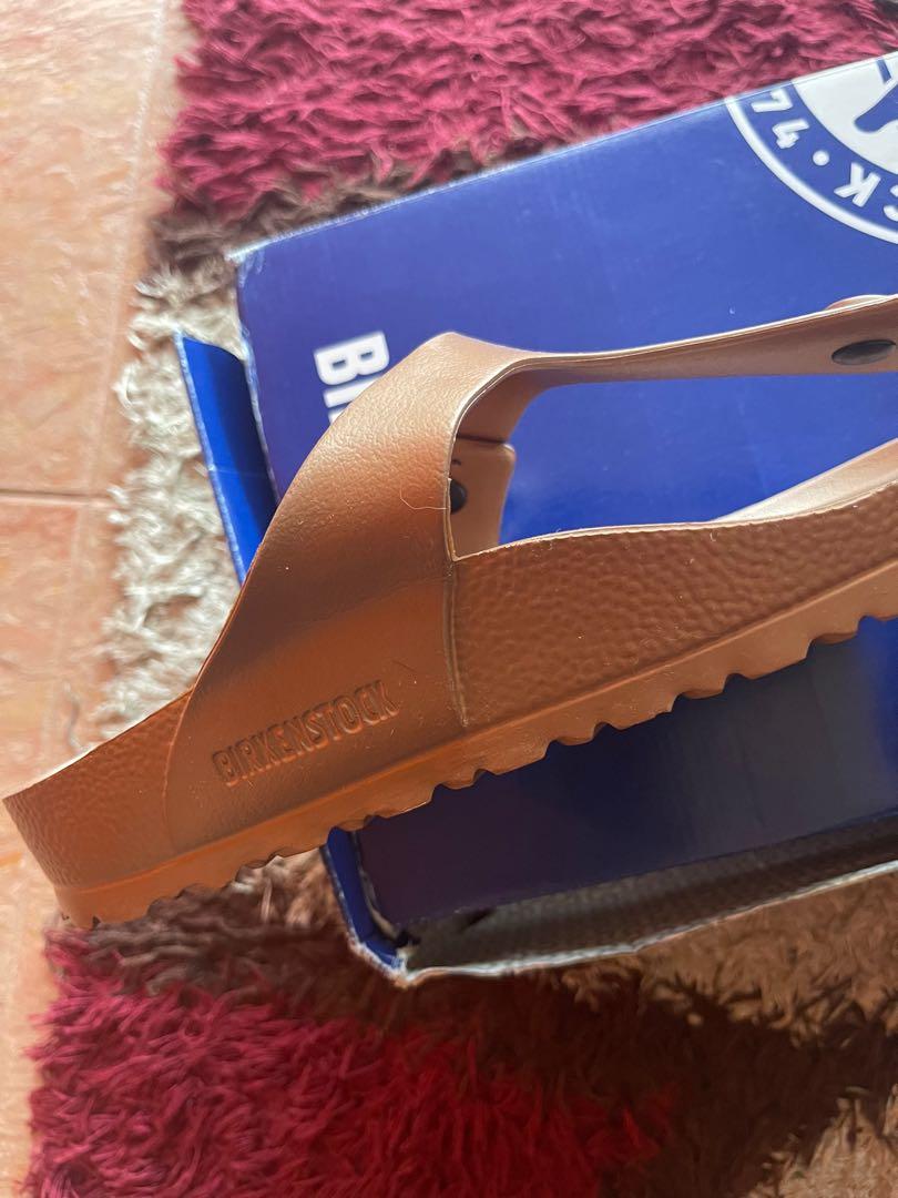 Birkenstock gizeh eva copper uk9.5, Men's Fashion, Footwear, Flipflops and Slides on Carousell