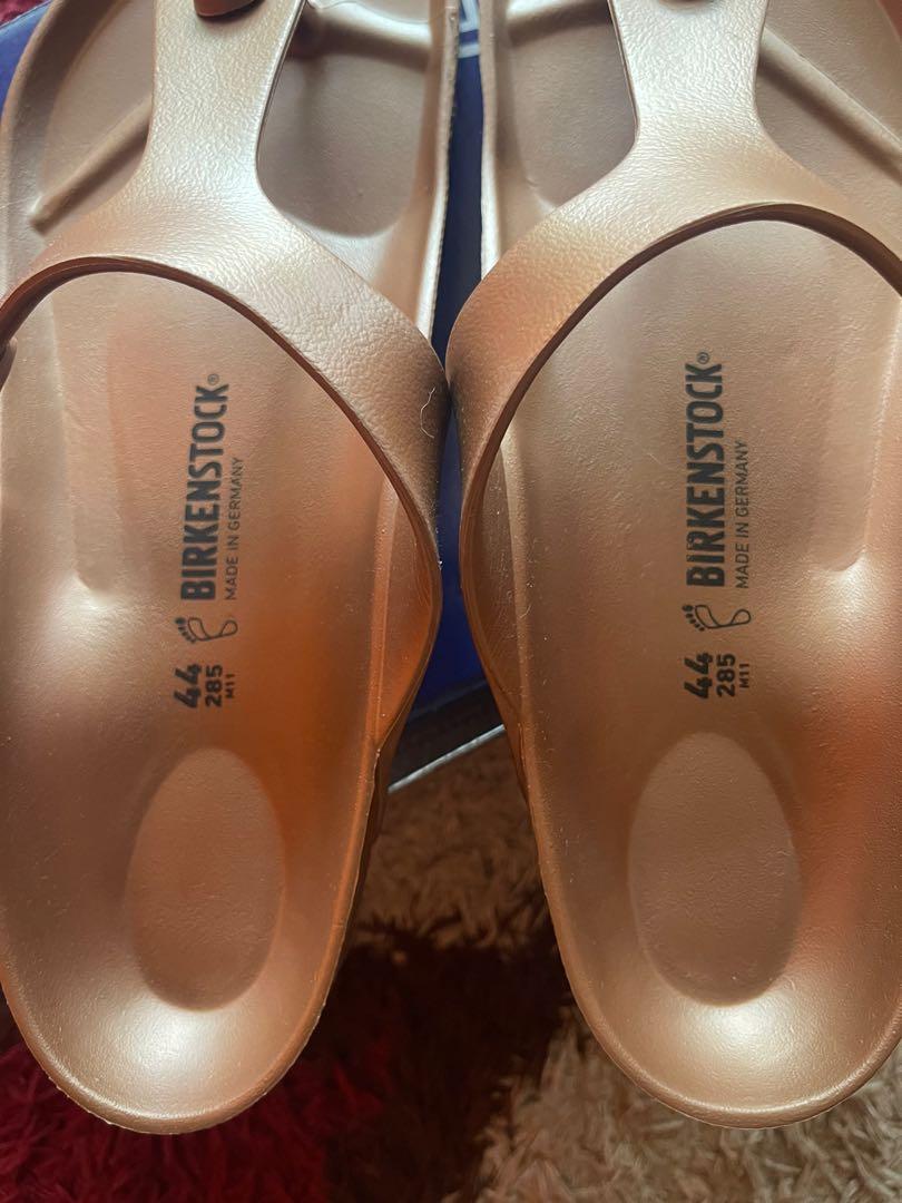 Birkenstock gizeh eva copper uk9.5, Men's Fashion, Footwear, Flipflops and Slides on Carousell