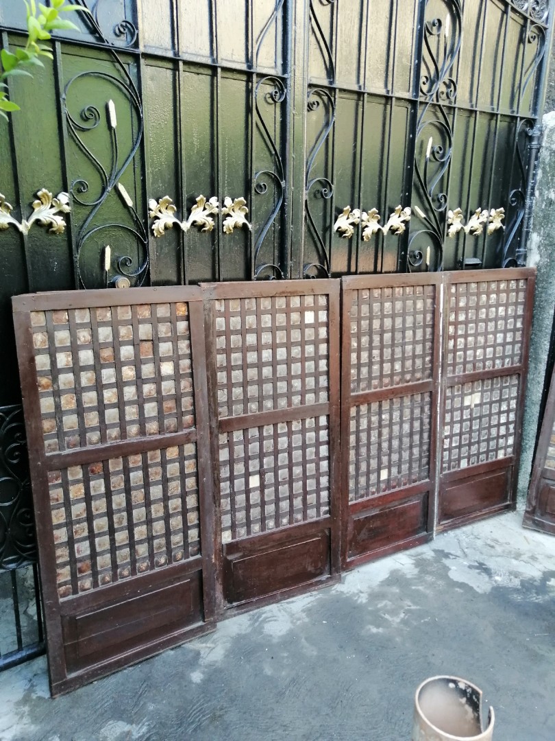 Capiz Windows old tanguile wood, Furniture & Home Living, Home Decor ...