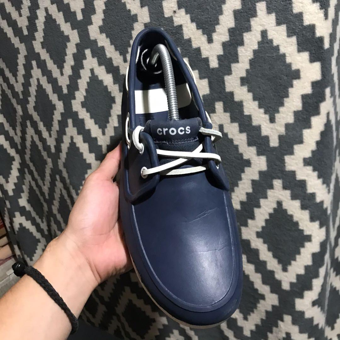 Crocs top~Sider Navy blue, Men's Fashion, Footwear, Casual Shoes on ...
