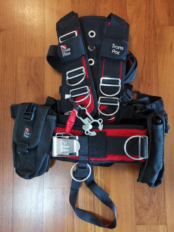 Dive Rite TransPac Harness with Venture Wings, Sports, Sports & Games ...
