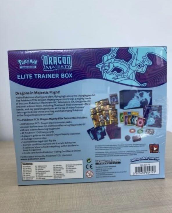 Dragon Majesty Elite Trainer Box ETB with 10 booster packs - Pokémon cards Charizard pikachu ...