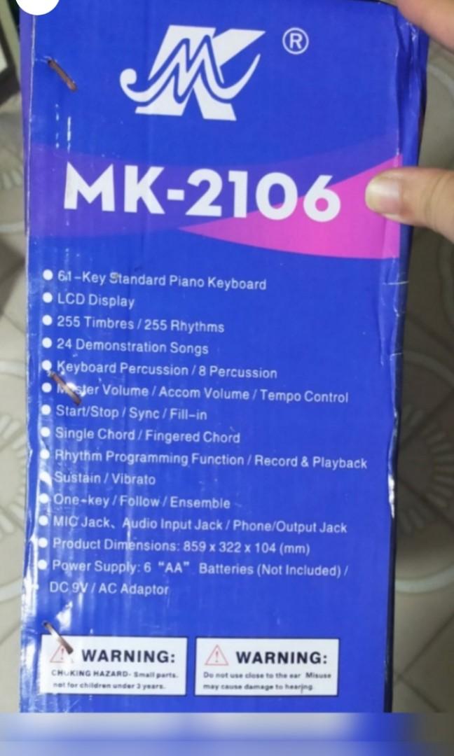 Electronic keyboard MK-2106.., Computers & Tech, Parts & Accessories ...