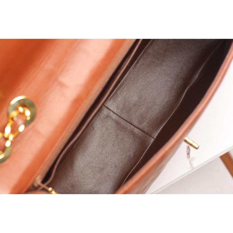 Extremely Rare Entrupy Certified Authentic Vintage CHANEL Maxi Burgundy ...