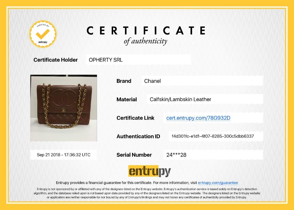 Extremely Rare Entrupy Certified Authentic Vintage CHANEL Maxi Burgundy ...