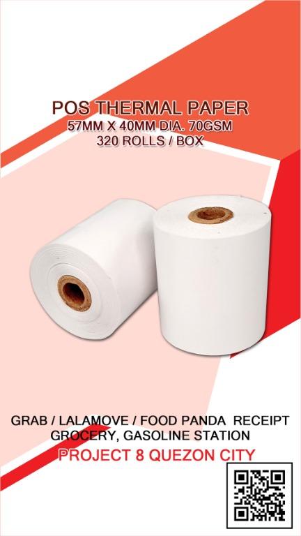 FOODPANDA/ GRAB RECEIPT PAPER, Hobbies & Toys, Stationary & Craft ...