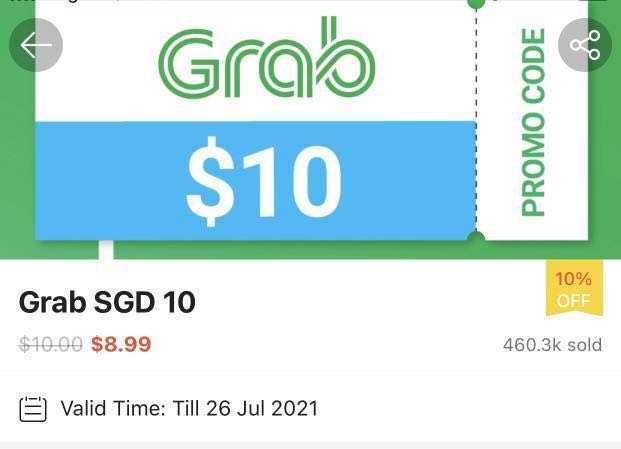 Grab Ride $10 e voucher, Everything Else on Carousell