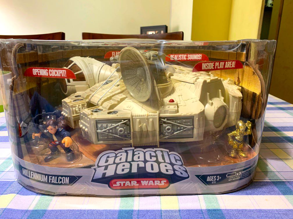 Hasbro Galactic Heroes Millenium Falcon, Hobbies & Toys, Toys & Games ...