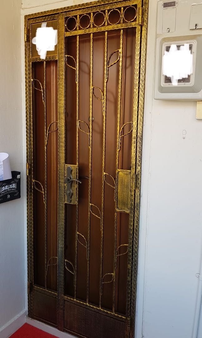HDB Iron Gate, Furniture & Home Living, Security & Locks, Locks, Doors ...