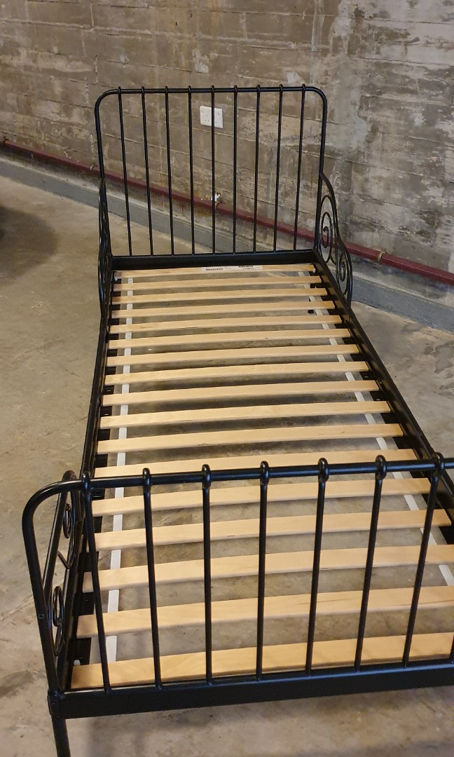 Ikea metal extendable bed frame, Furniture & Home Living, Furniture ...